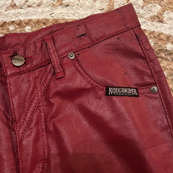 Jeans | Vintage Rough Rider Red Leather Pants | Poshmark